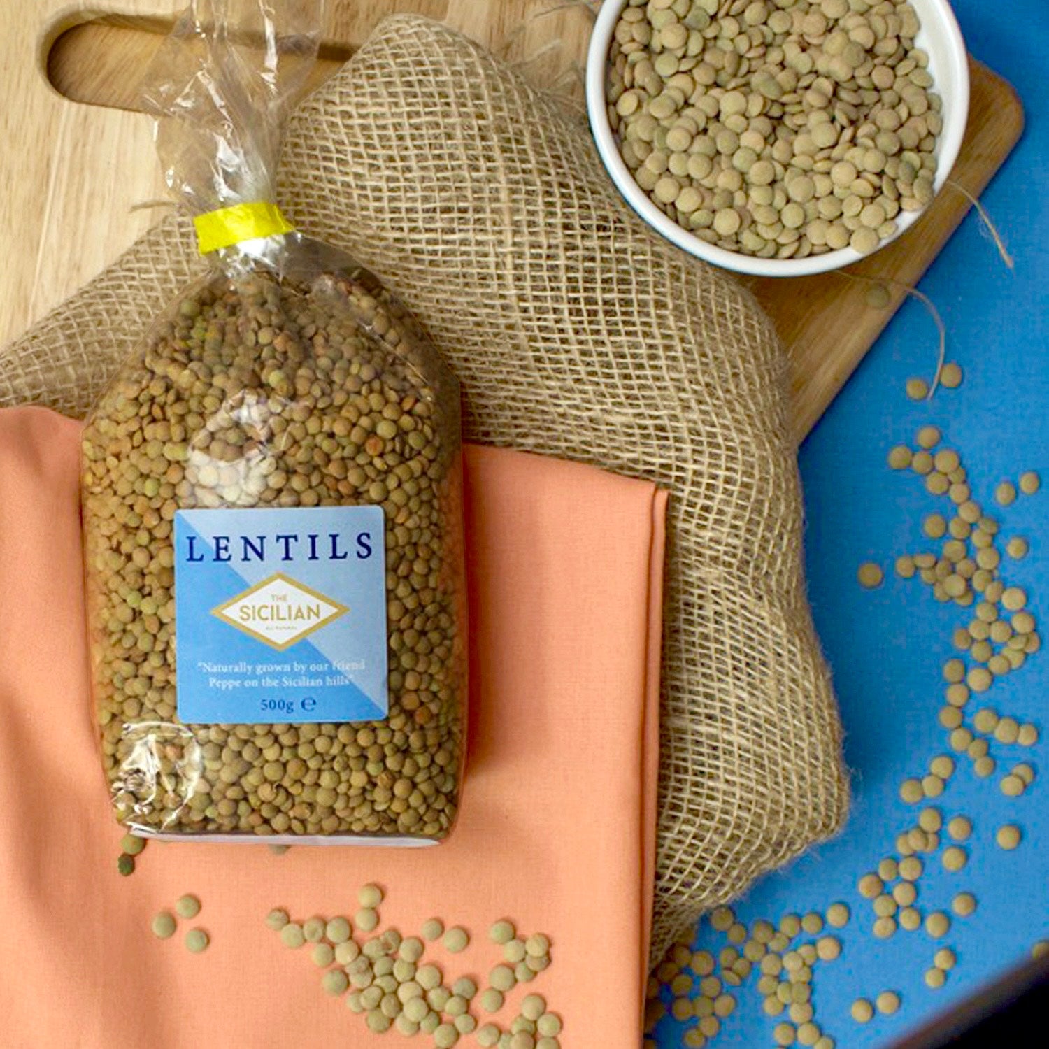 Sicilian Green Lentils, Naturally Grown 500g | The Sicilian – The ...